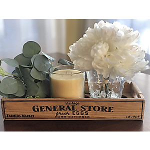 Wooden Egg Holder crate storage box rustic farmhouse decor for one dozen (12) eggs