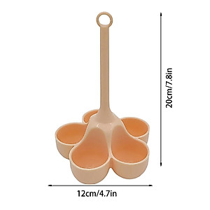 Egg Boiler Holder, Silicone Egg Poaching Cups, Heatproof Cooker Silicone Egg Steamer Tray, Kitchen Gadget Egg Poaching Boiling Cooker Rack for Steamer, 5 Grids