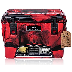 COLD BASTARD COOLERS 20QT Cold Bastard Rugged+ CAMO Red Premium Ice Chest Cooler Accessories Free S&H(CB20-CR)