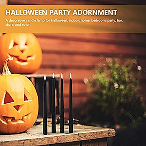 ABOOFAN 8pcs Candles, Adornments Holder Candle Home Lights Thanksgiving Decor House Decors Wedding Fake Tea Decorative Candles Tealight Tabletop Powered Props Lamps Desktop Realistic