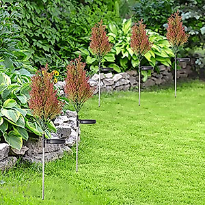 1pc Christmas Tree lamp Solar Ground Lights Solar Lights Solar Sidewalk Lights Solar Stake Light Lawn lamp Garden Stake Light Solar Pathway Lights Plastic Earth Tones Plate