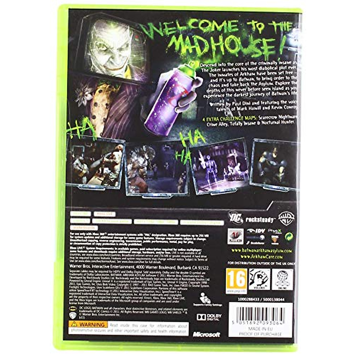 Batman Arkham Asylum - Game Of The Year Edition - Classic Xbox 360