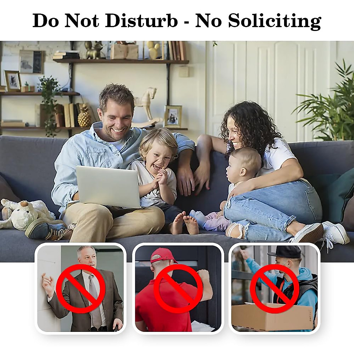 Ignixia No Soliciting Sign for House 4" x 5" Inches Smile You are on Camera Sign Digital Printed Oval Shape with Industrial Grade Adhesive No Soliciting Thank You Sign