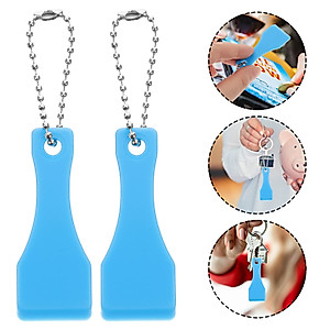 Ciieeo 10pcs Scratch tool lottery ticket scratcher tool scraper tool kitchen lottery scratcher keychain lottery scraper keyring vintage stickers portable scraper Label plastic
