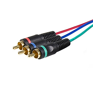 StarTech.com 3 ft. (0.9 m) VGA to RCA Cable - RCA Breakout - HD15 (M)/Component (M) - VGA to Component (HD15CPNTMM3) black