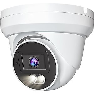 (New Upgrade) 2MP 1080P 24/7 Full-Color HD TVI/CVI/AHD/CVI Dome CCTV Security Camera with Sony-Starvis Sensor, Indoor Outdoor Color Night Vision Waterproof Analog Surveillance Camera 2.8mm Lens