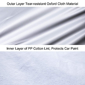 Old street Car Cover Compatible with Toyota Supra GR Coupe 2019-2021, All Weather Waterproof Breathable with Windproof Straps Indoor Outdoor Dustproof Car Tarp with Reflective Strips, Silver