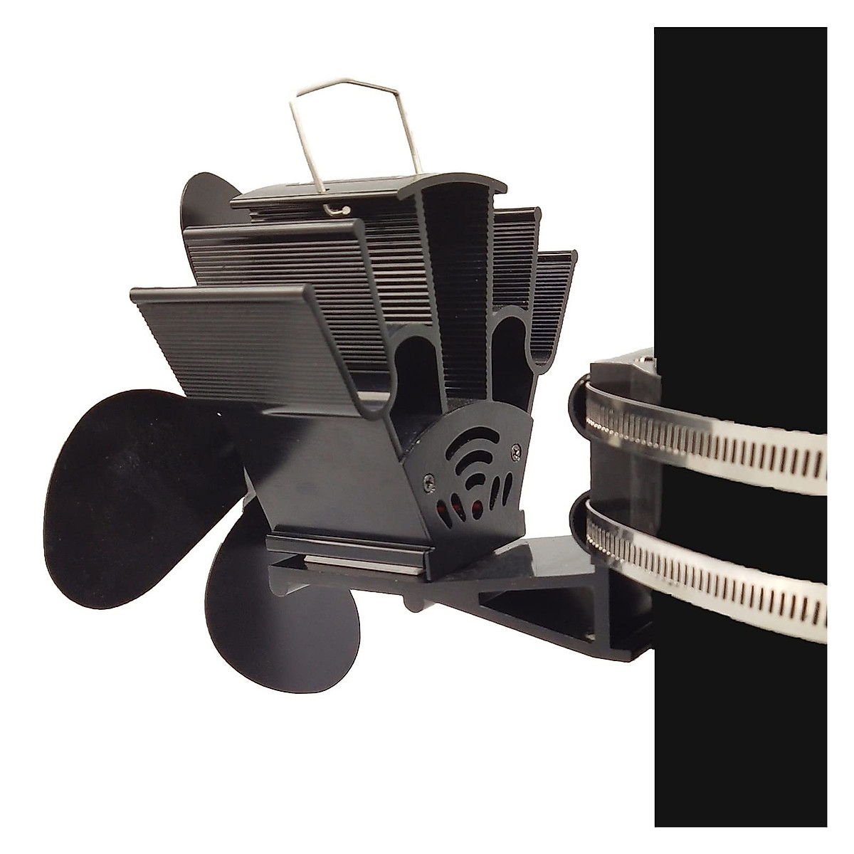 Fireplace Fan 4 Blades Heat Powered Stove Fan Log Wood Burner Eco-Fan Quiet Home Fireplace Fan