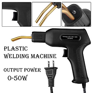 50W Standard Plastic Welding Machine, Plastic Welder Auto Bumper Repair Kit Car Bumper Repair Kit with Staples Hot Stapler Plastic Repair Kit