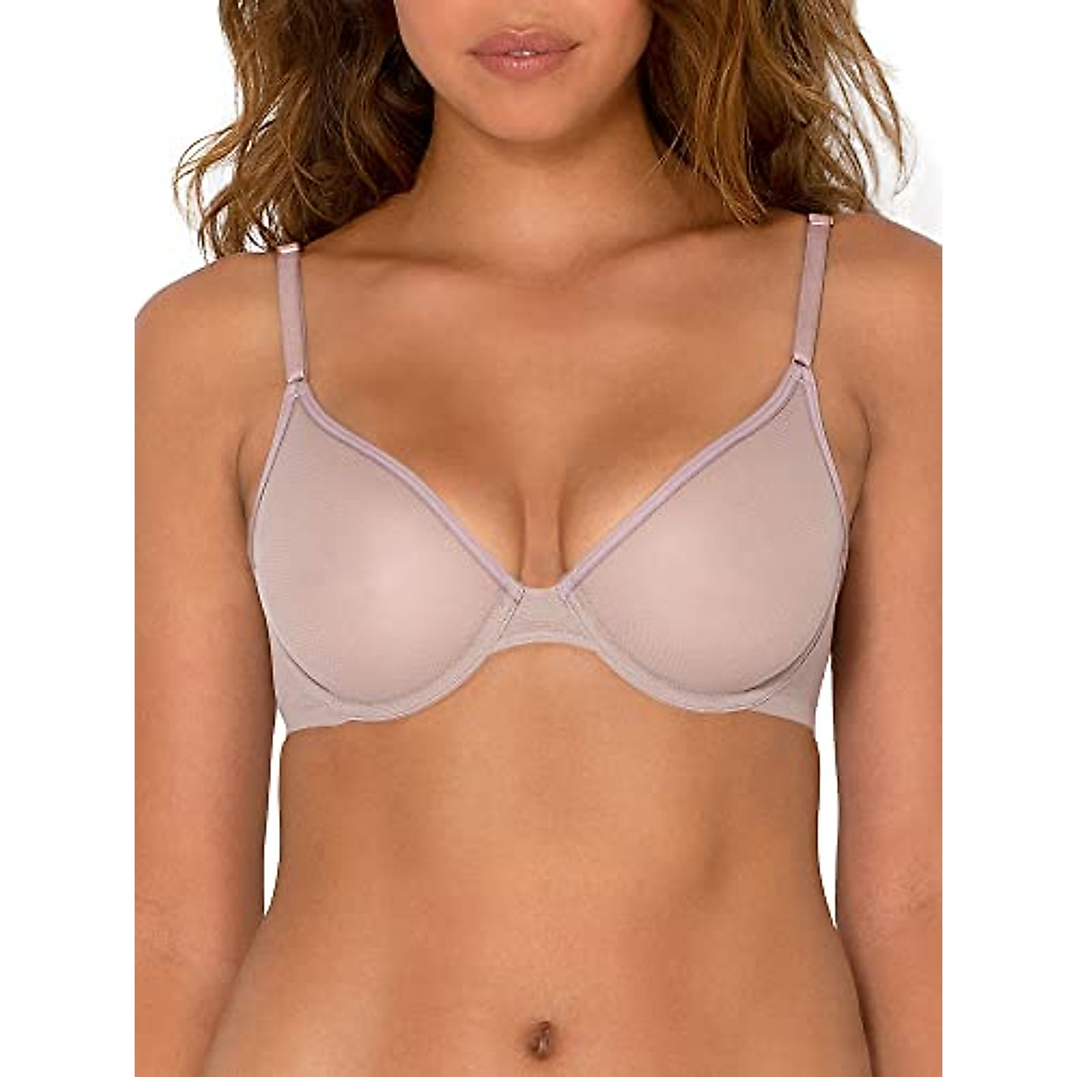 Smart & Sexy womens Sheer Mesh Underwire Demi Bra, Bark (Mesh), 38DD US
