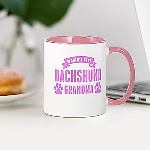 CafePress Worlds Best Dachshund Grandma Mugs Ceramic Coffee Mug, Tea Cup 11 oz