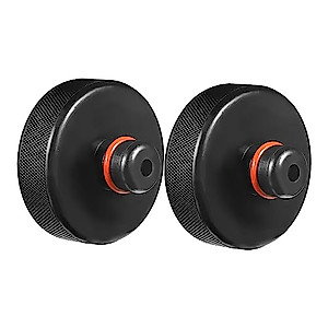 Milisten 2pcs Rubber Mat Frame Holder Stand Tool Stand Jack Point Pad Car Accesories Weld Jack Support Rubber Auto Jack Pad Car Jack Rubber Pad Car Repair Accessories Protection Guide
