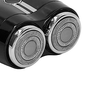 VINGVO Electric Mini Beard Shaver, Type C Charging Wet Dry Dual Use IPX7 Electric Beard Clipper for Travelling (Black)