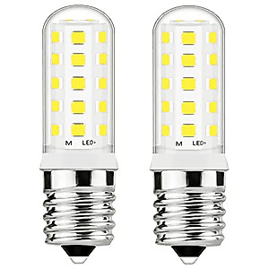 Upgraded 5304517886 KEI D28a KEL2811 LED Bulb E17 4W Replace 5304498578 7297114000 7241552801 5304495326 Compatible with Frigidaire Kenmore Electrolux Crosley 120V Freezer Lamp Cool White 6000K