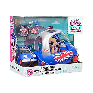 L.O.L. Surprise! OMG House of Surprises Lil Music Tour Playset with Cheeky Babe Collectible Doll and 8 Surprises, Dollhouse Accessories, Holiday Toy, Great Gift Kids Ages 4 5 6+ Years Old & Collector