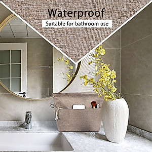 VANCORE Purse Bag Organizer Insert with 13 Pockets, Handbag and Tote Bag Inside Shaper with Zipper (Khaki, Large)