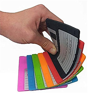 Aliance Set of 6 Silicon Floppy Disk Coasters Fun - Retro Coasters - Durable Heat Resistant - Non Slip - Good Gift