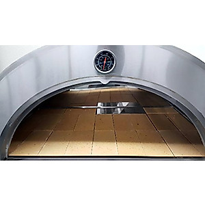 44" Wood Fired Stainless Steel Artisan Pizza Oven or Grill with Waterproof Cover, Outdoor or Indoor