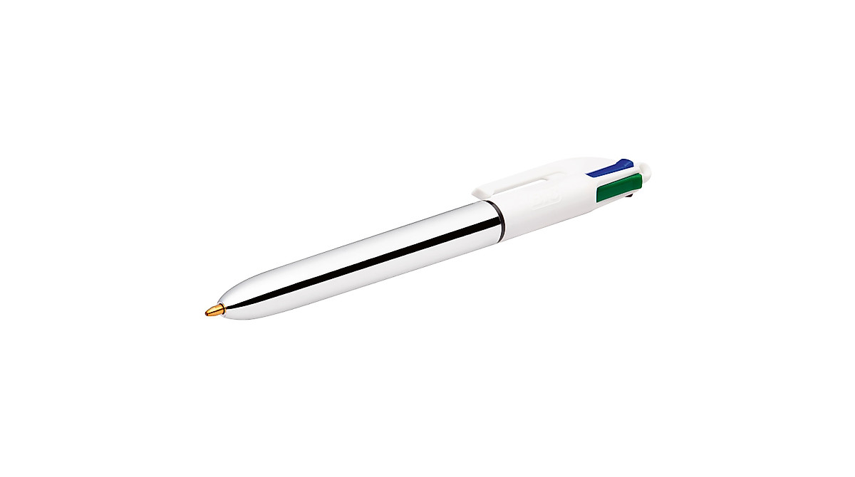 BIC 4-Color Shine Pen: Stylish, Versatile & Refillable