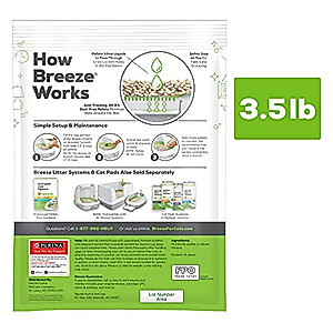 Purina Tidy Cats Litter Pellets, BREEZE Refill Litter Pellets - (6) 3.5 lb. Pouches