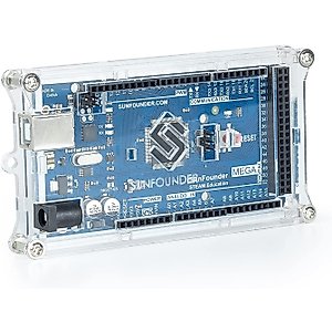 SunFounder 2560 Case Enclosure Transparent Gloss Acrylic Computer Box Compatible with Arduino Mega 2560 Rev3 R3, Genuino Mega 2560 Rev3 (Mega 2560 Board not Included)