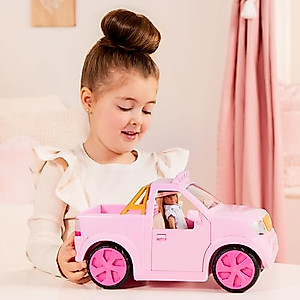 Lori Dolls – Ride & Shine Pickup Truck– Pick-Up Truck for Mini Dolls – Pink Car for 6-inch Dolls – Trailer Hitch & Openable Doors – Toy Vehicle for Kids – 3 Years + LO37113C1Z