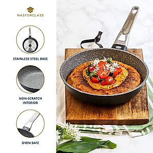 MasterClass Master Class Cast Aluminium Induction-Safe Non-Stick Frying Pan, 20 cm (8"), Grey