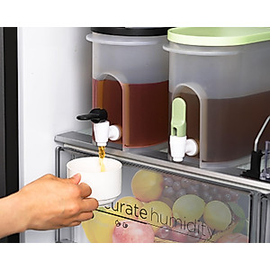 JILLMO Gallon Cold Brew Coffee Maker, 3/4 Gallon Iced Coffee Pitcher with Steel Mesh Filter and Spigot, Black