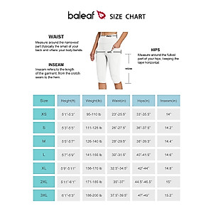 baleaf Women's High Waisted Capris Casual Summer Knee Length Leggings Petite Yoga Casual Workout Exercise Capris with Pockets White XL