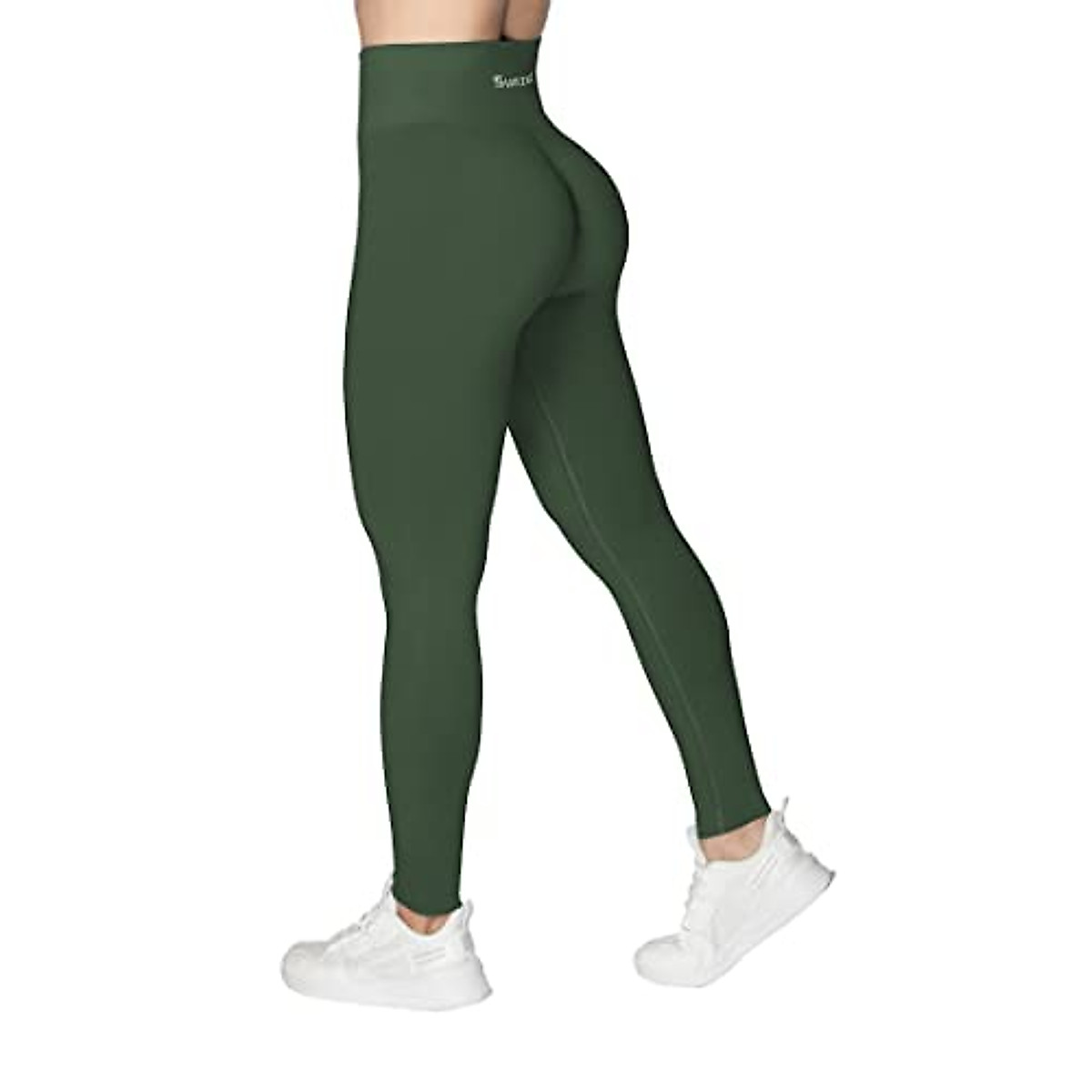Sunzel Scrunch Butt Lifting Leggings Women High Waisted Seamless Workout Leggings Gym Tights Tummy Control Yoga Pants Bronze Green