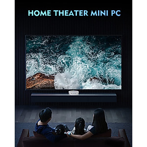 ATOPNUC Mini PC Windows 10 Pro, AMD A9-9400 APU(up to 3.2Ghz) Desktop Computer 8GB RAM 128GB SSD, Micro Suppport 4K Dual Screen Display/WiFi 5/BT5.0/Auto Power On for Business Home Office