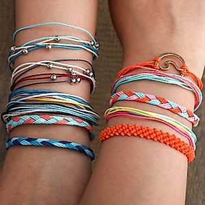 Cindeer 43 Pcs Summer Beach Bracelets for Women Adjustable Friendship Surfer Bracelets Anklets Multilayer String Rope Jewelry Bulk(Vintage)