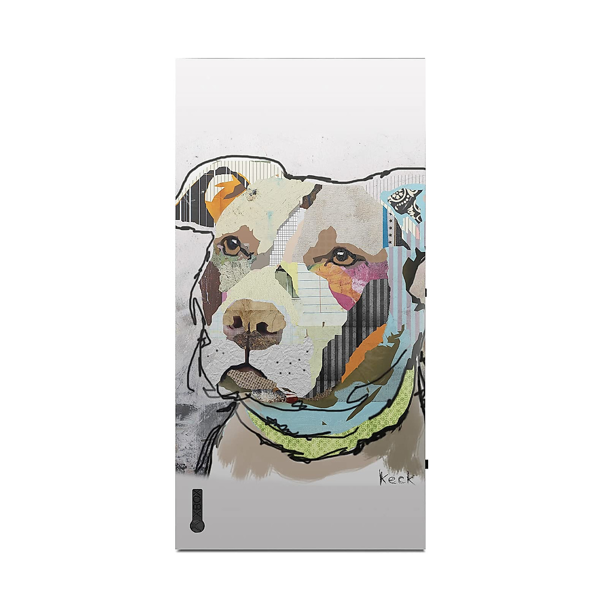 Head Case Designs Officially Licensed Michel Keck Pitbull Art Mix Matte Vinyl Sticker Gaming Skin Case Cover Compatible with Xbox Series X Console and Controller Bundle