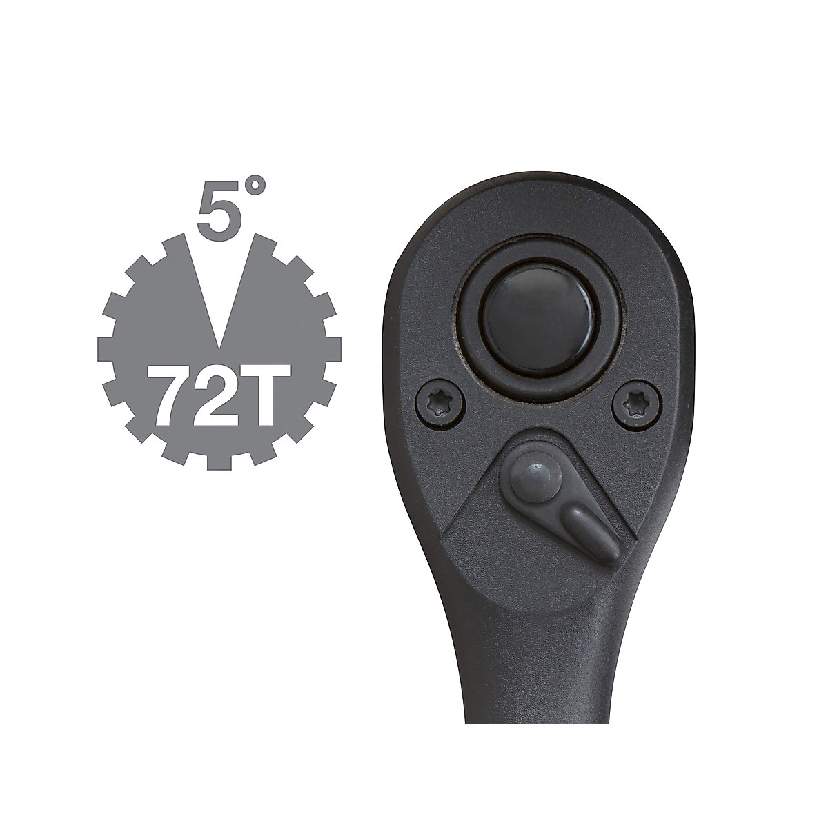 TEKTON 1/2 Inch Drive x 10 Inch Composite Quick-Release Ratchet | 1458