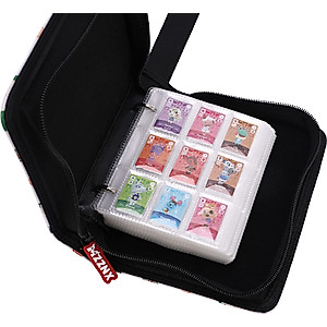 MZZNX 495 Pockets Binder Holder for Animal Crossing Mini Amiibo Cards, 1.3"x1" ACNH NFC Tag Game Mini Cards Holder (Tools)