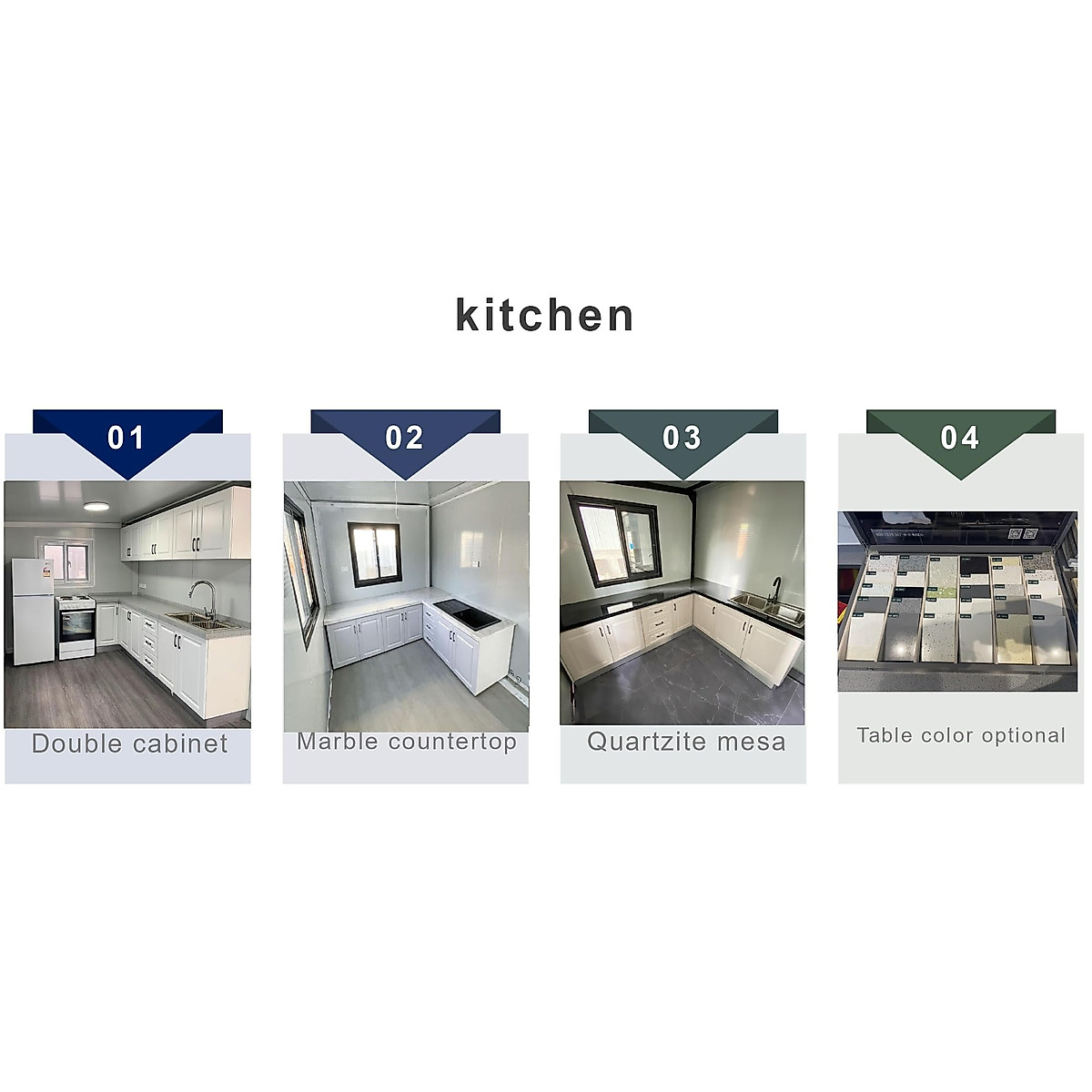 Generic 40x20ft Portable Prefabricated Tiny Home: Expandable Plastic Prefab House for Hotel, Booth, Office, and More - Complete with Restroom