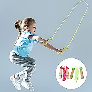 Unomor 6 pcs cartoon skipping rope jump rope for fitness kids exercise equipment jump rope jump rope weighted wood jump rope kids rope Portable Skipping Ropes Kids Jumping Rope