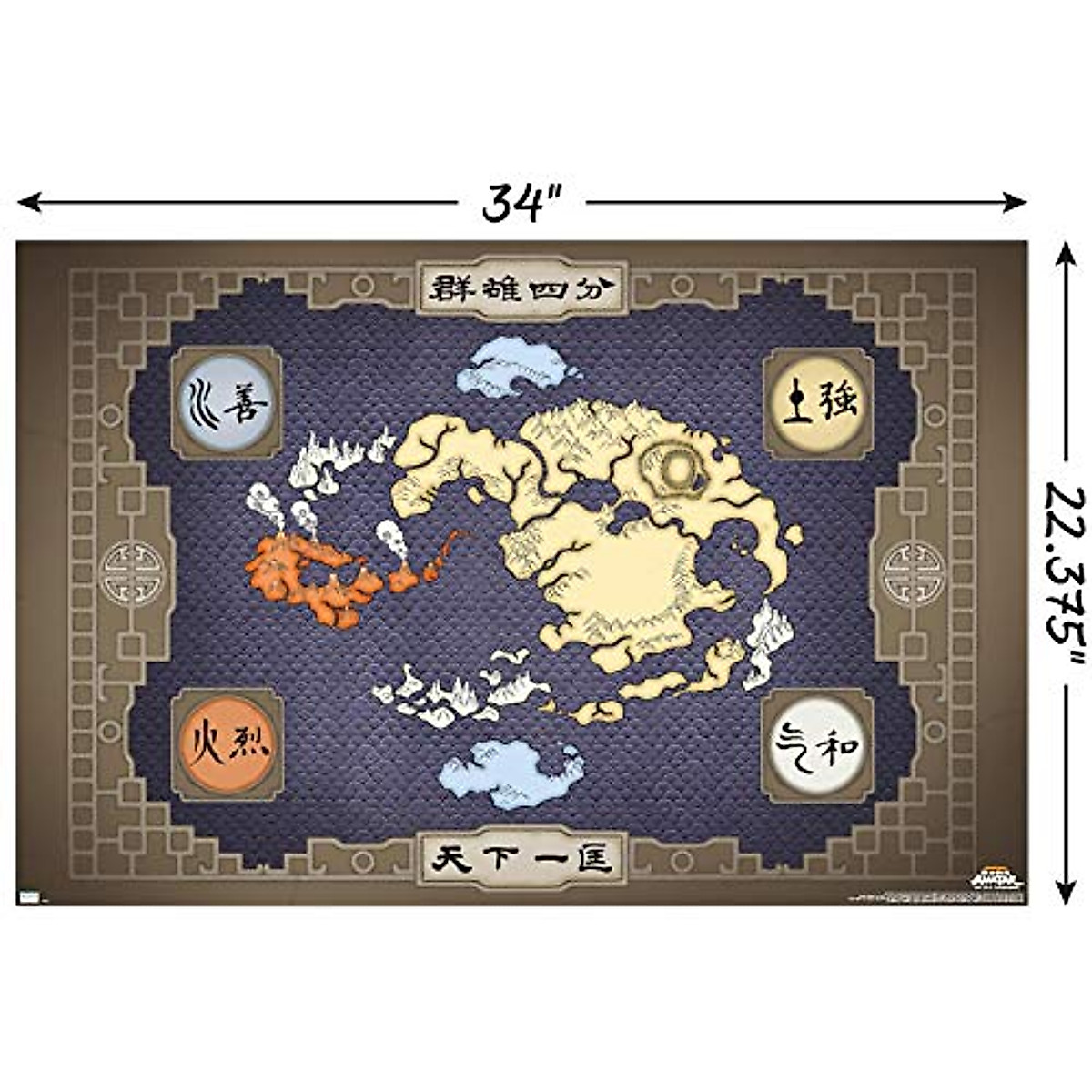 Trends International Avatar-Map Wall Poster, 22.375 in x 34 in, Unframed Version