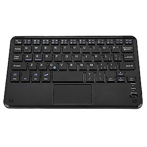 ASHATA Bluetooth Keyboard,7 Inch Wireless Ultra Slim Touchpad Scissors Feet Design Bluetooth Keyboard Accurate Shut-Off Device Provides Full Access to All Ports and Functions