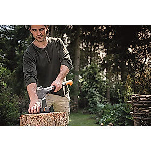 Fiskars XSharp Axe and Knife Sharpener, Ceramic sharpening stone/Fiberglass reinforced plastic case, Black/Orange, 1000601