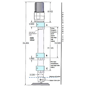 Ultra-Fab Products 17943010 5th Wheel Electric Landing Gear