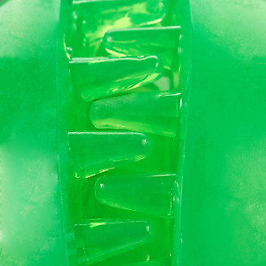 Relaxdays Chew Set of 2, Dog Toy Dental, Squeaks, Bite-Proof, Robust, 2 Sizes Teeth Cleaning Balls, Green/Blue, One