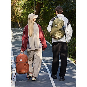 EVER ADVANCED Work Backpack, Travel Laptop Backpack for Women Men with Luggage Sleeve, Fit 15.6Inch Laptop, Water Resistant Bookbag Carry on BagPack, Red