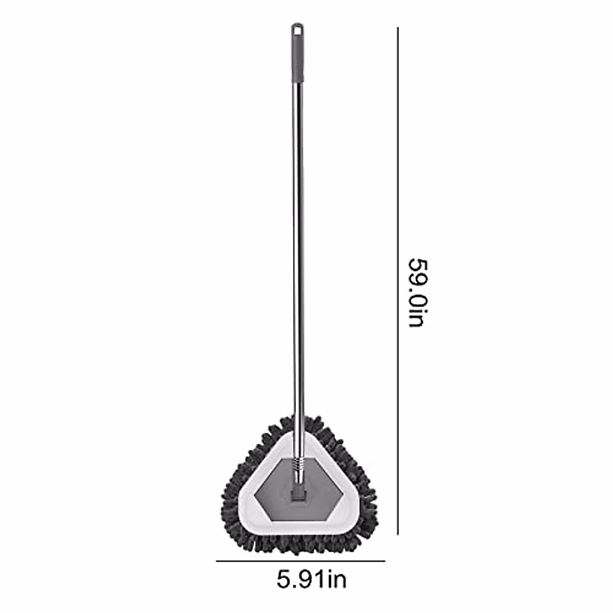 Chenille Triangles Mop,180 Degree Rotatabl Triangular Cleaning Mop Home Wall Ceiling Floor Cleaning Mop for Home Floor,Bathtub,Toilet,Mirror,Glass