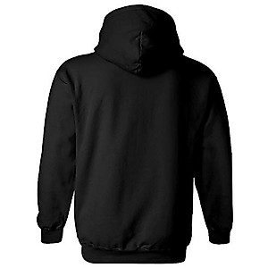 Tcombo Skeleton Outfit - Ribcage Bones Halloween Unisex Hoodie Sweatshirt (Black, X-Large)