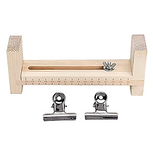 LIONKISS Wood Bracelet Jig, Hand Knitting Control Strength Simple Operation Bracelet Jig Kit Clear Scale for Woven Bracelet, SoarUpnh3V(Two Legs)