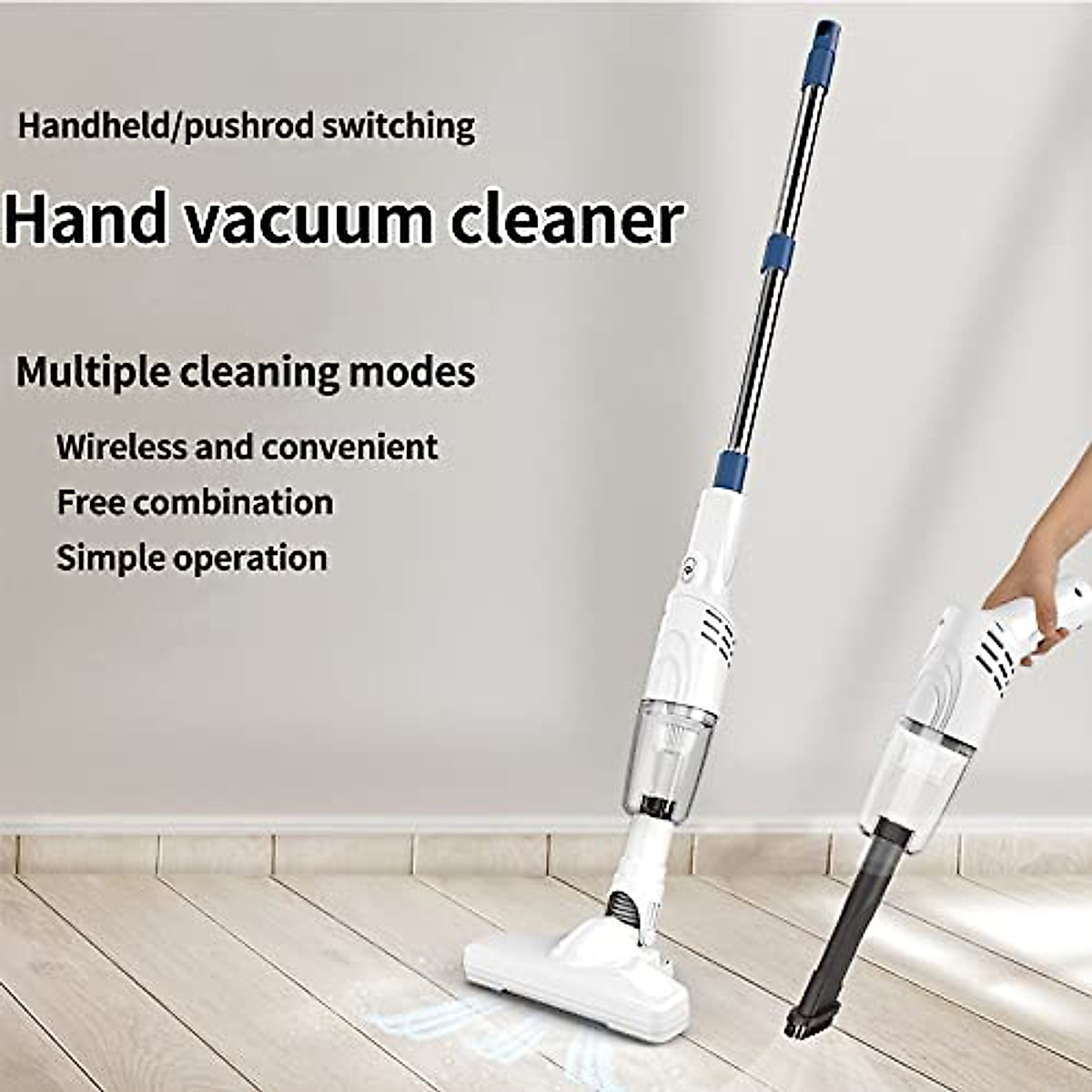 Macquara Cordless Vacuum Cleaner, Handheld Lightweight Bagless Vacuum Cleaner Carpet and Floor for Pet