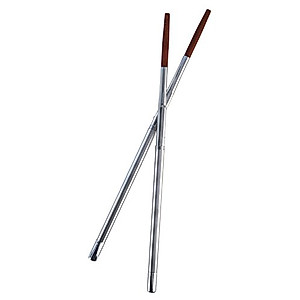 Kikkerland Collapsible Travel Chopsticks,Silver