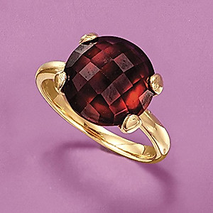 Ross-Simons 5.75 Carat Garnet Ring in 18kt Gold Over Sterling. Size 7