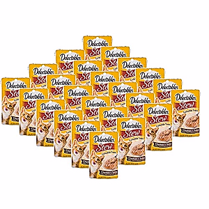 Delectables Pack of 24 Stew Lickable Treat Chicken & Tuna for Cats, 1.4 OZ